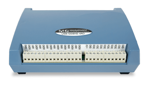MCC USB-1208HS-4AO: High-Speed USB DAQ Device - Digilent