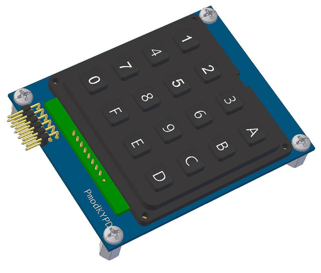Pmod KYPD: 16-button Keypad - Digilent