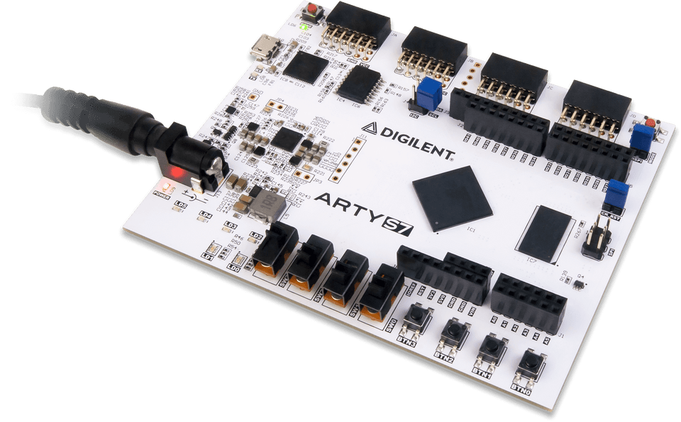 Spartan-7 FPGA Development Board for Hobbyists - Digilent Arty S7 - Xilinx