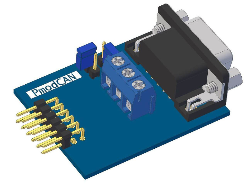 Pmod CAN: CAN 2.0B Controller with Integrated Transceiver - Digilent
