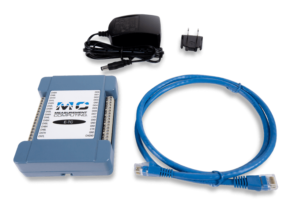 MCC E-TC: Thermocouple Measurement Ethernet DAQ Device - Digilent