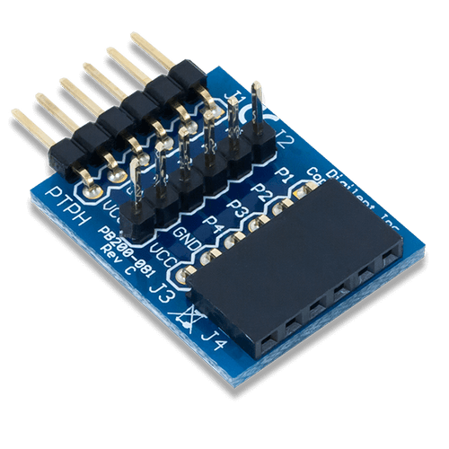 Pmod TPH: 6-pin Test Point Header - Digilent