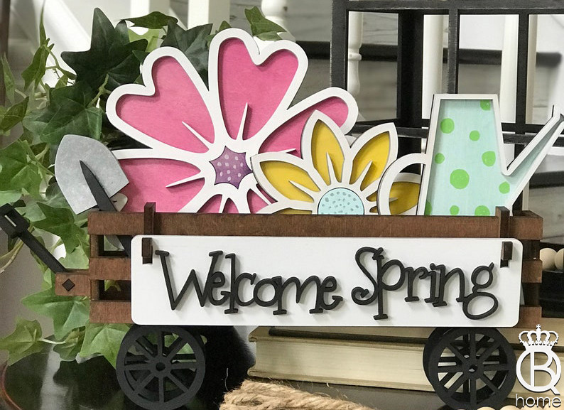 Welcome Spring Wagon Add On [WAGON NOT INCLUDED] - Queen B Home