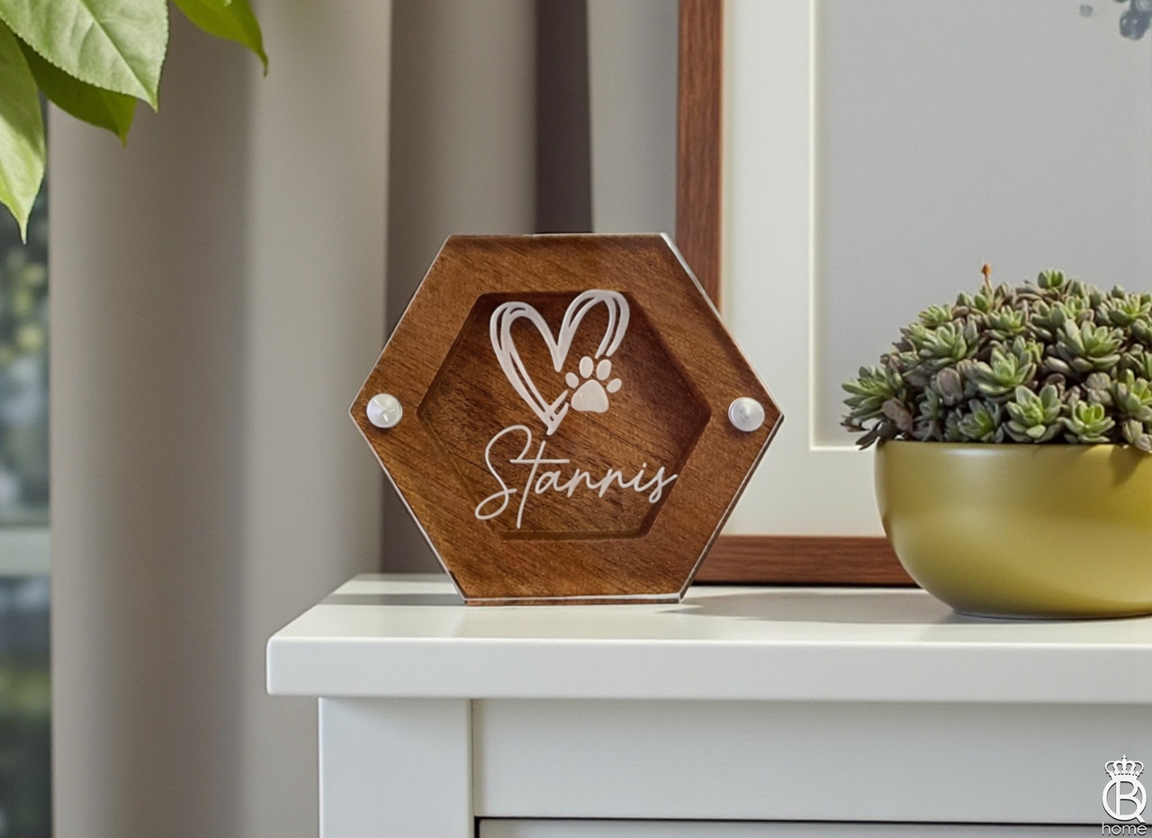 Lock of Love Keepsake Box: Paw Print Design - Queen B Home