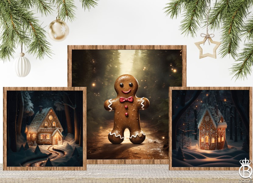 Gingerbread Magic Framed Wood Sign BUNDLE - Queen B Home