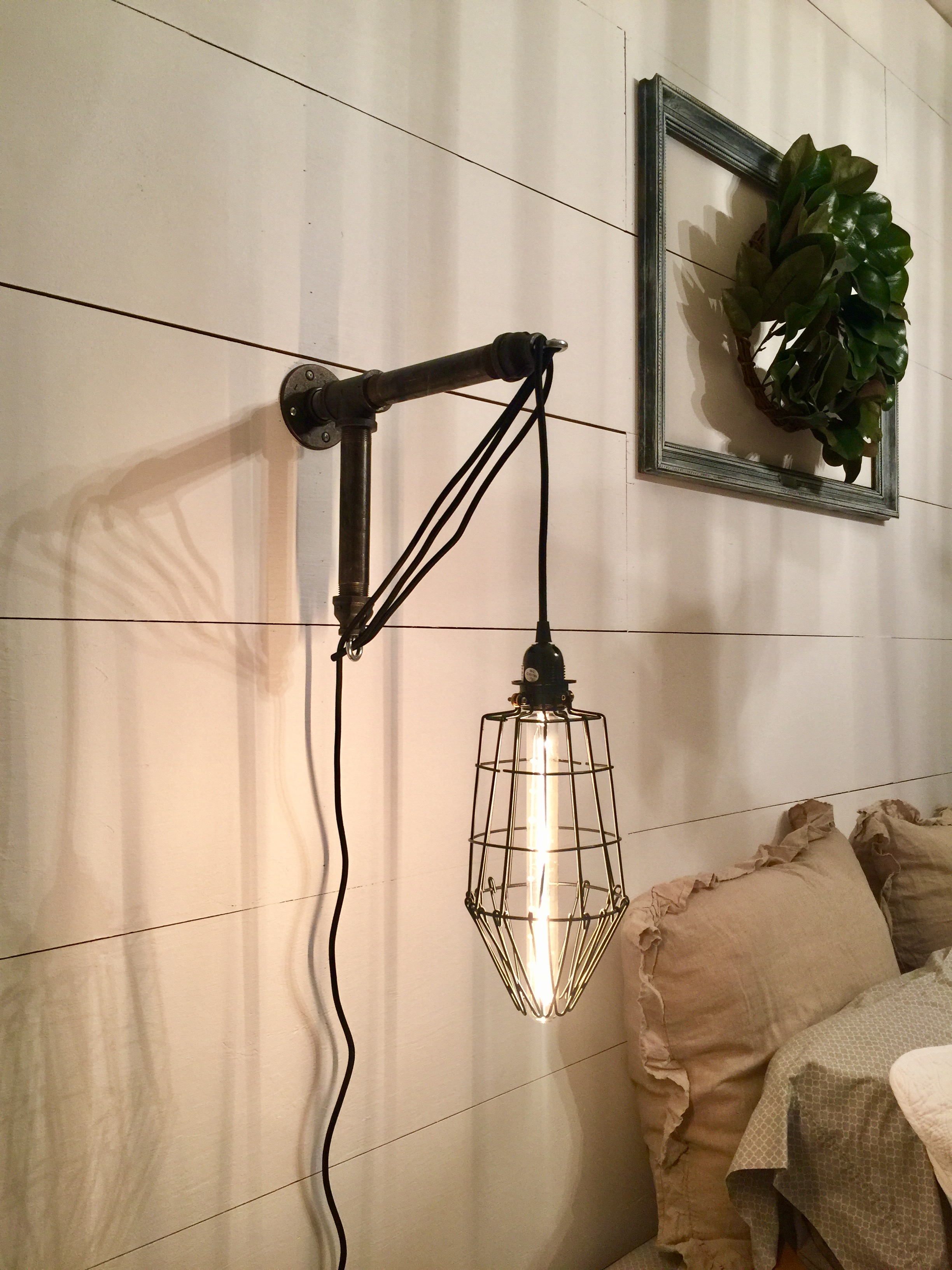 Industrial Cage Lighting Fixtures Tutorial! - Queen B Home