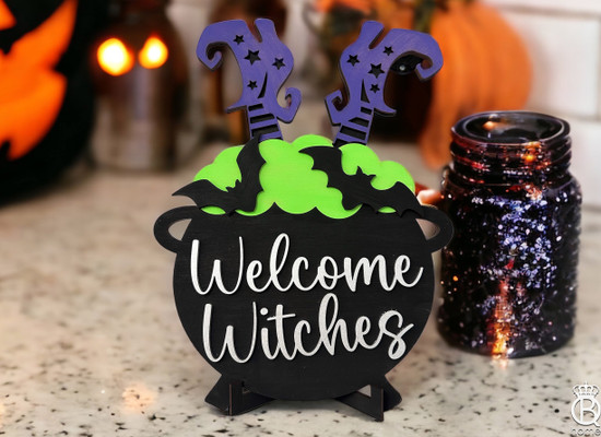 Witches Welcome Cauldron DIY Kit - Queen B Home
