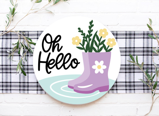 Oh Hello Spring Rainboots DIY Kit - Queen B Home