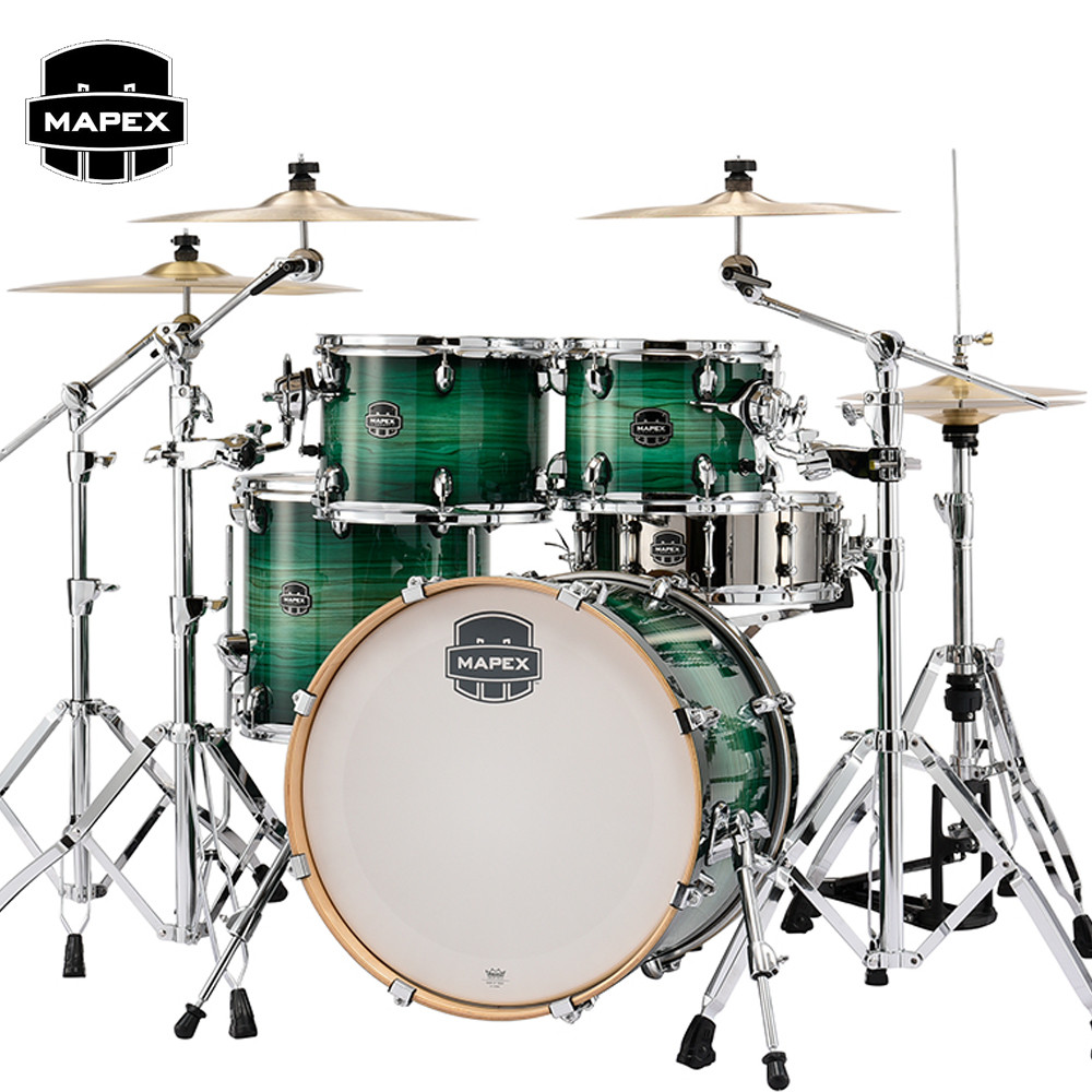 Mapex Armory 5pc Fusion Drum Set Shell Pack Emerald Burst with Tomahawk ...