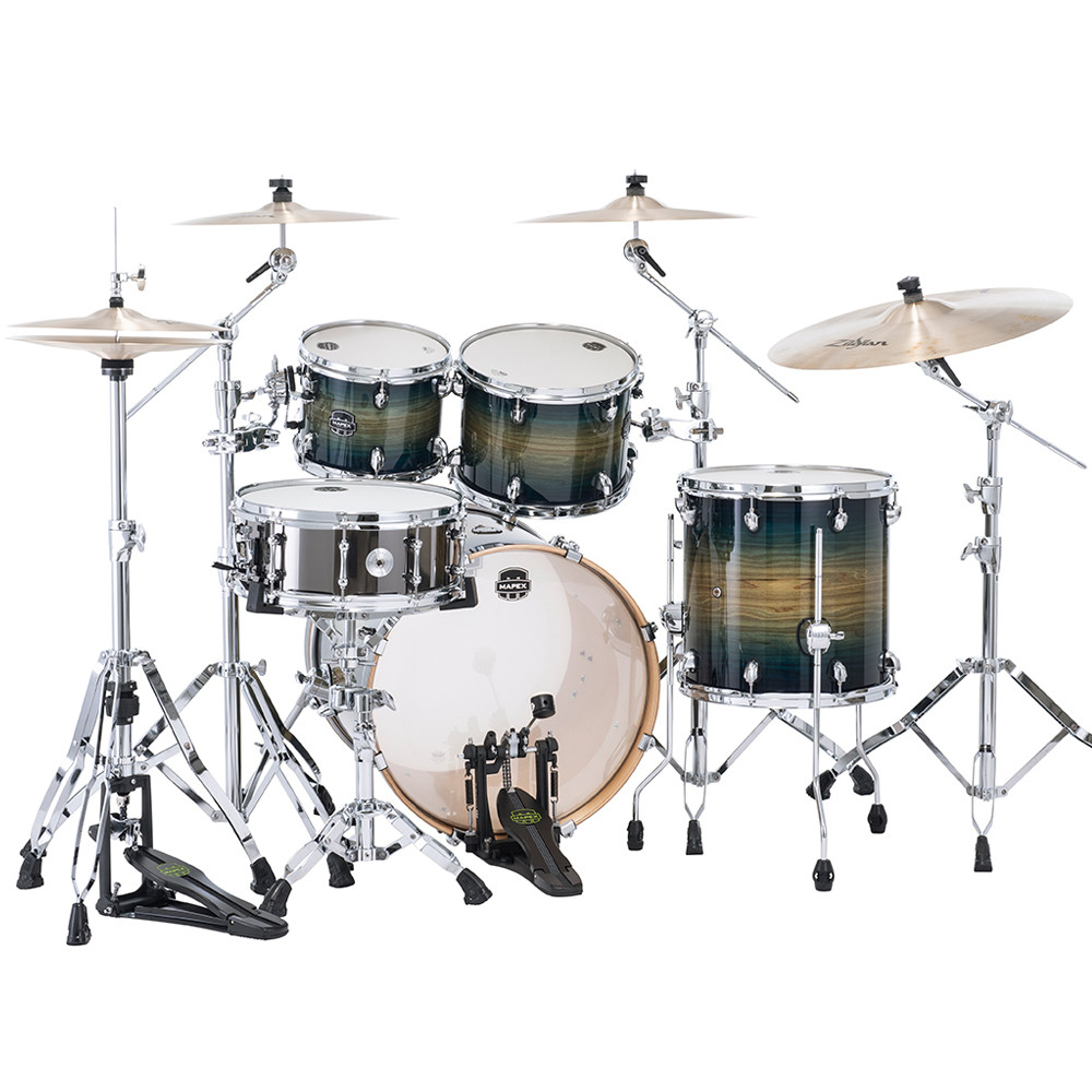 Mapex Armory 5pc Fusion Drum Set Shell Pack Rainforest Burst with ...