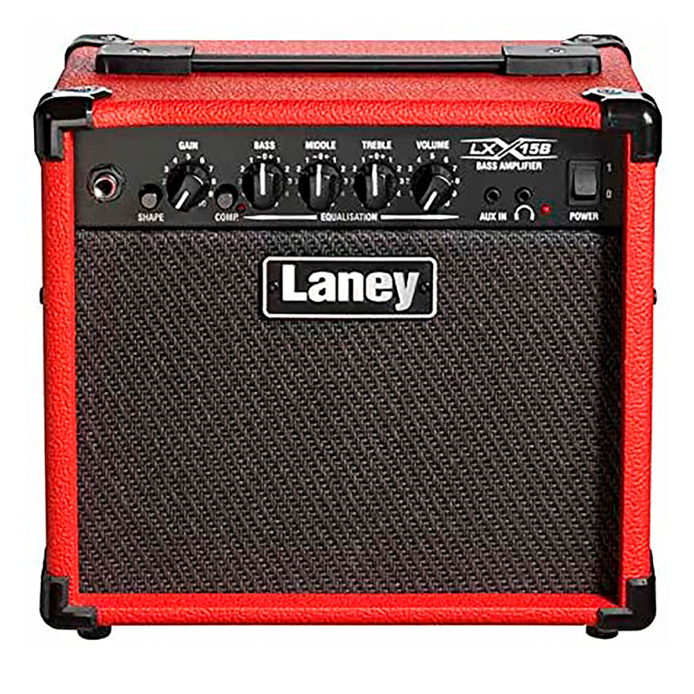 Laney LX Series 15W RMS 5" Driver Electric Bass Combo Amp Red LX15B-RED ...