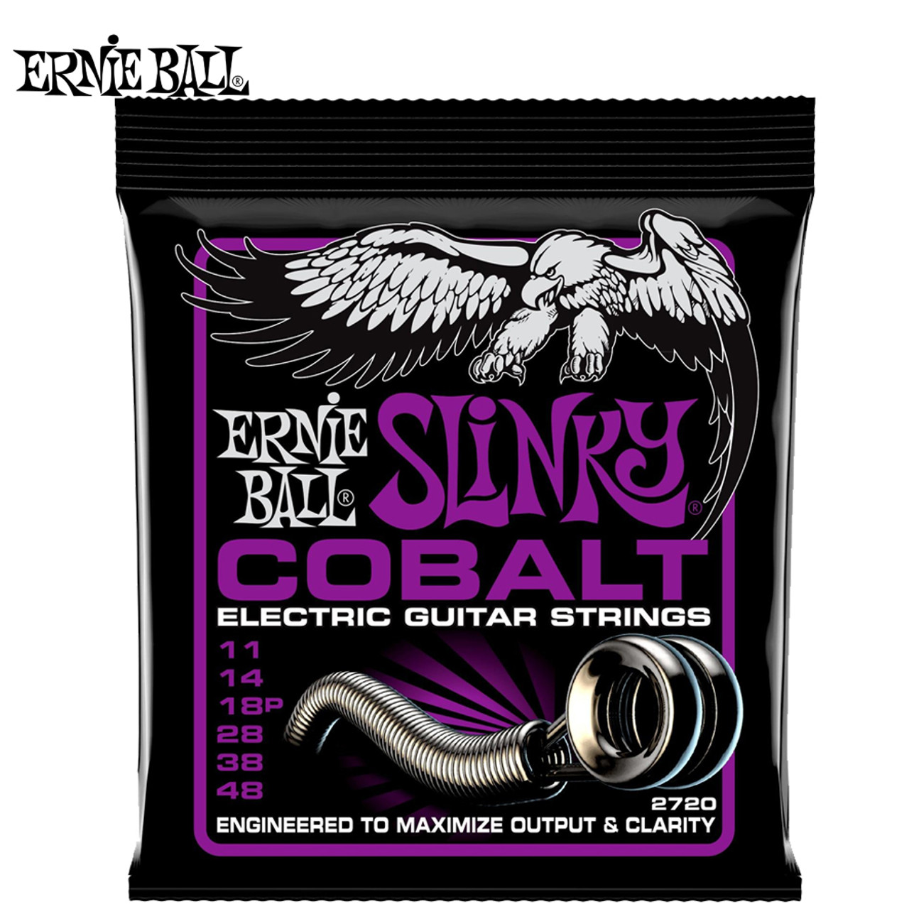 Ernie Ball 2720 Cobalt Power Slinky Electric Guitar Strings 11-48 Made in USA | Alchemy Musical ...