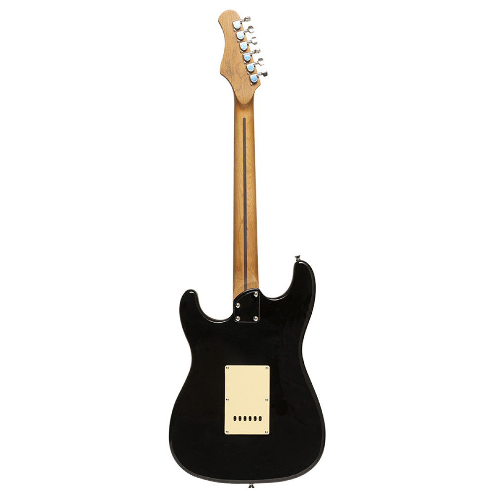 Stagg Vintage Series 55 Solid Body Full Size Electric Guitar Black SES ...