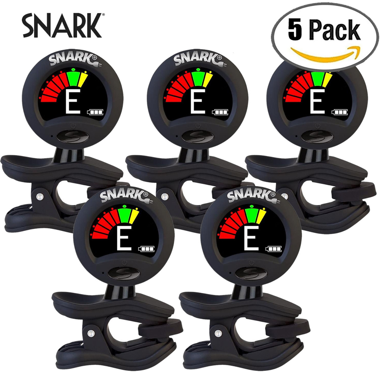 5 Pack Snark Sn Re Rechargeable Clip On Chromatic Tuner With Led