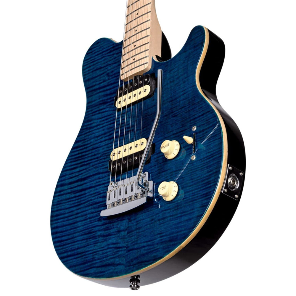 Sterling By Music Man SUB Series Axis Flame Maple Electric Guitar ...