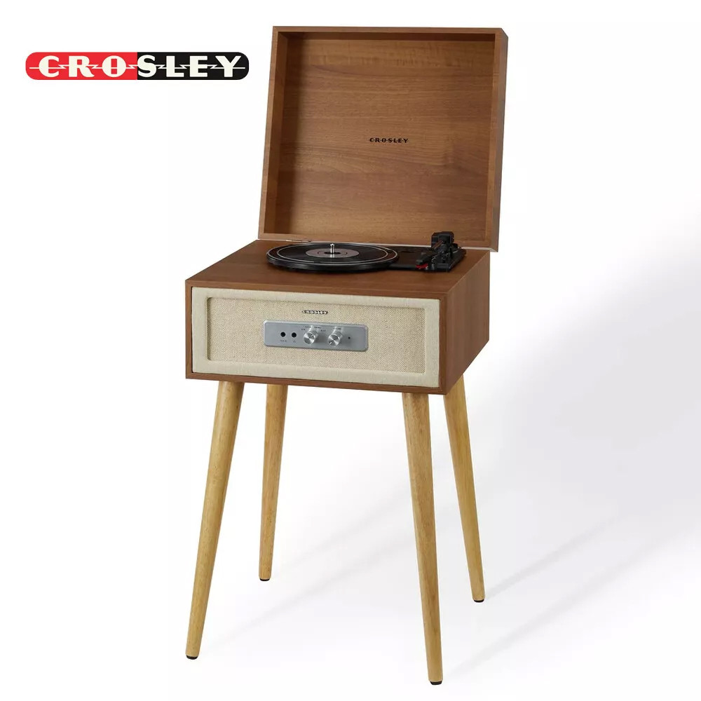 Crosley CR6235A-NA Rohe 3-Speed Bluetooth Record Player Natural With ...
