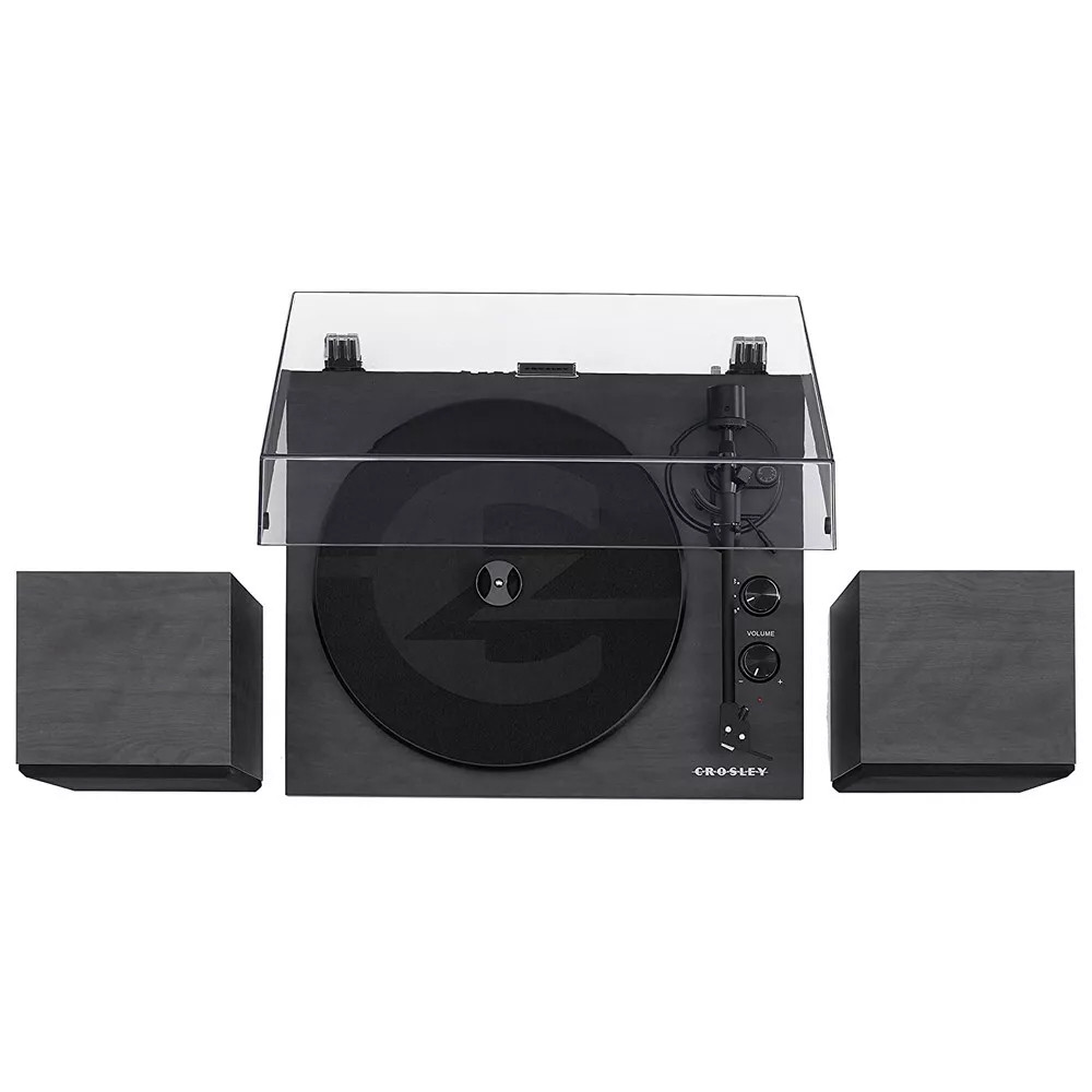Crosley C62C-BK Belt-Drive 2-Speed Vinyl Bluetooth Turntable Record ...