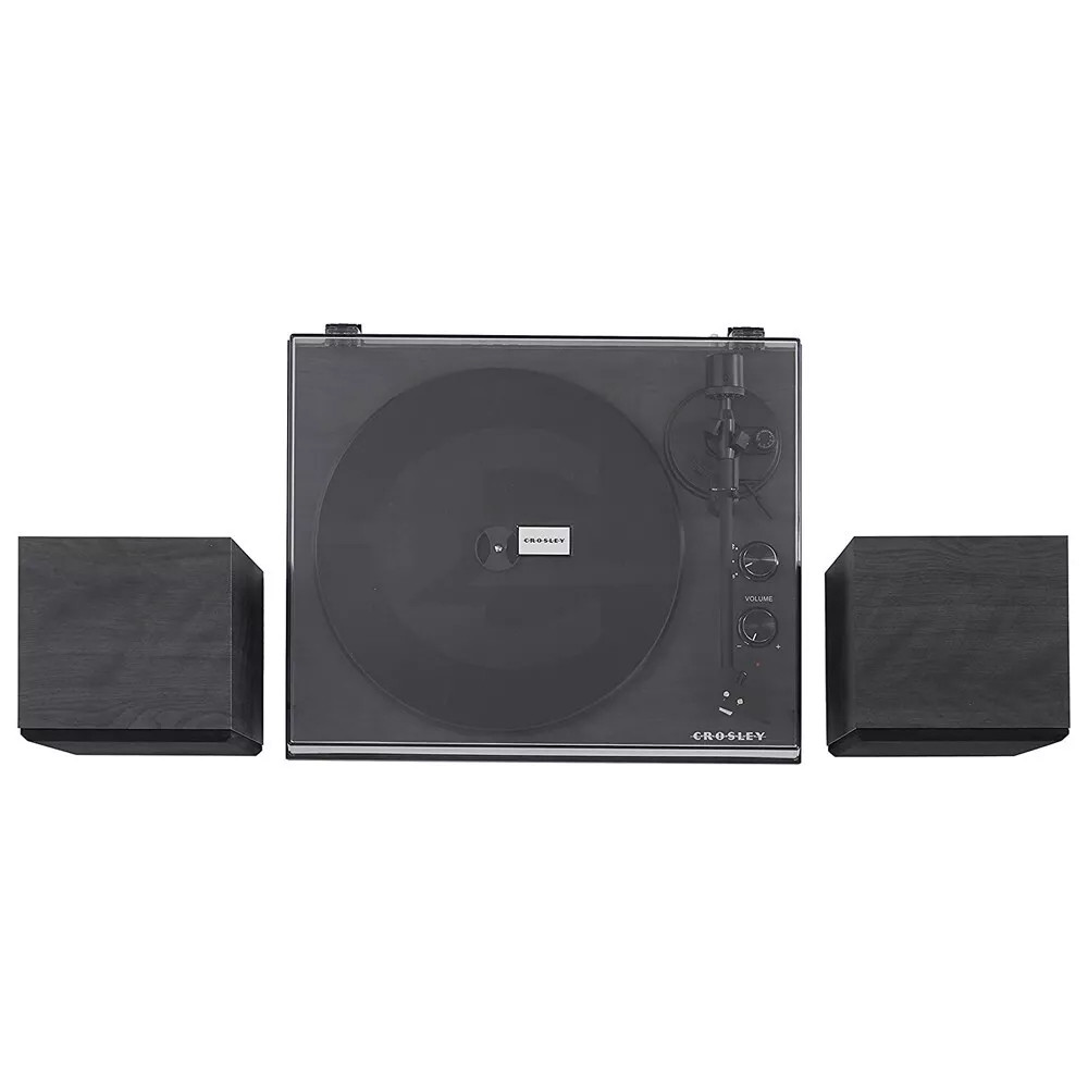 Crosley C62C-BK Belt-Drive 2-Speed Vinyl Bluetooth Turntable Record ...