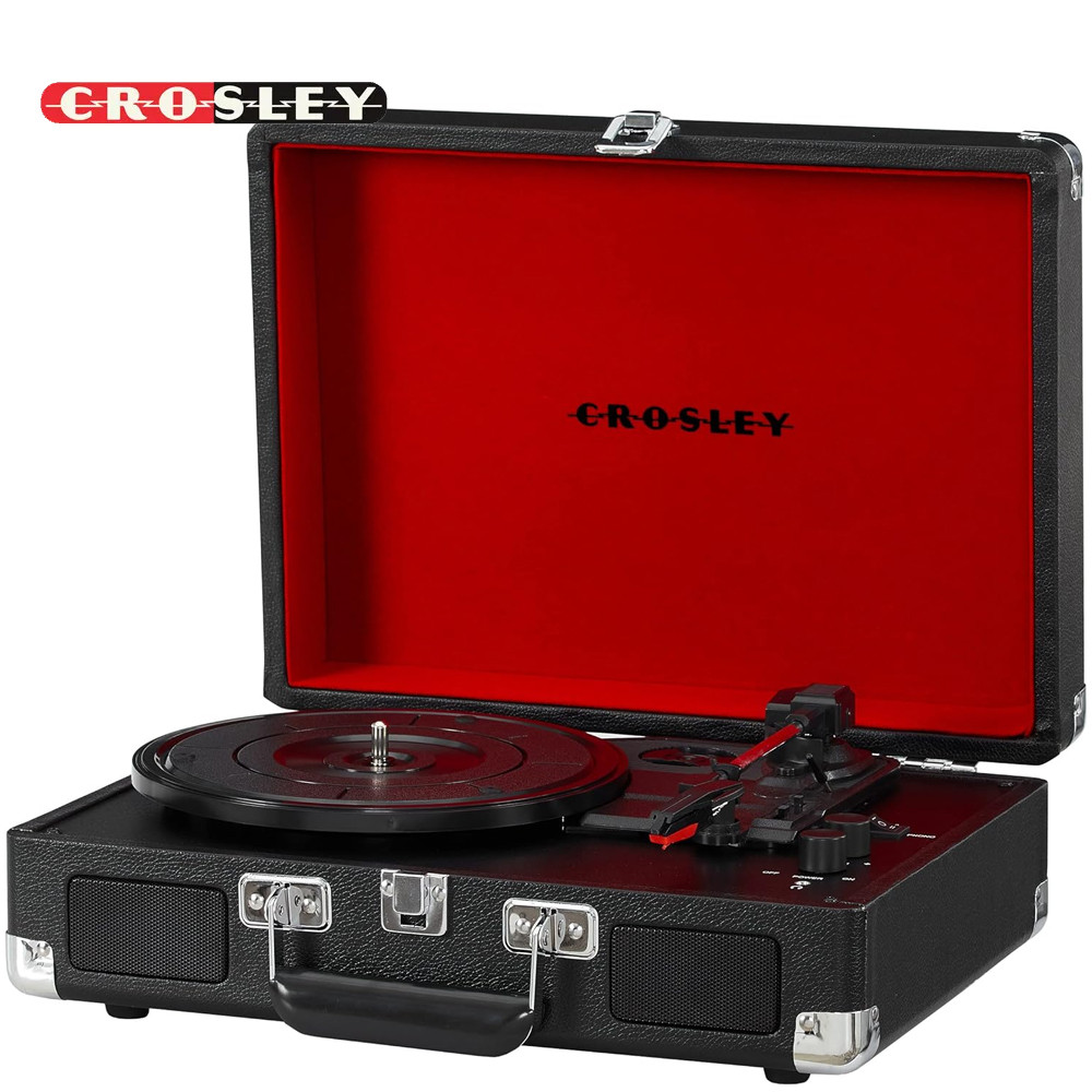 Crosley CR8005F-BK Cruiser Plus 3-Speed Bluetooth Record Player Black ...