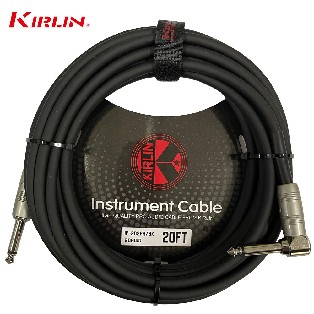 Kirlin Original Series 20FT 1/4" Straight To Right Instrument Cable ...