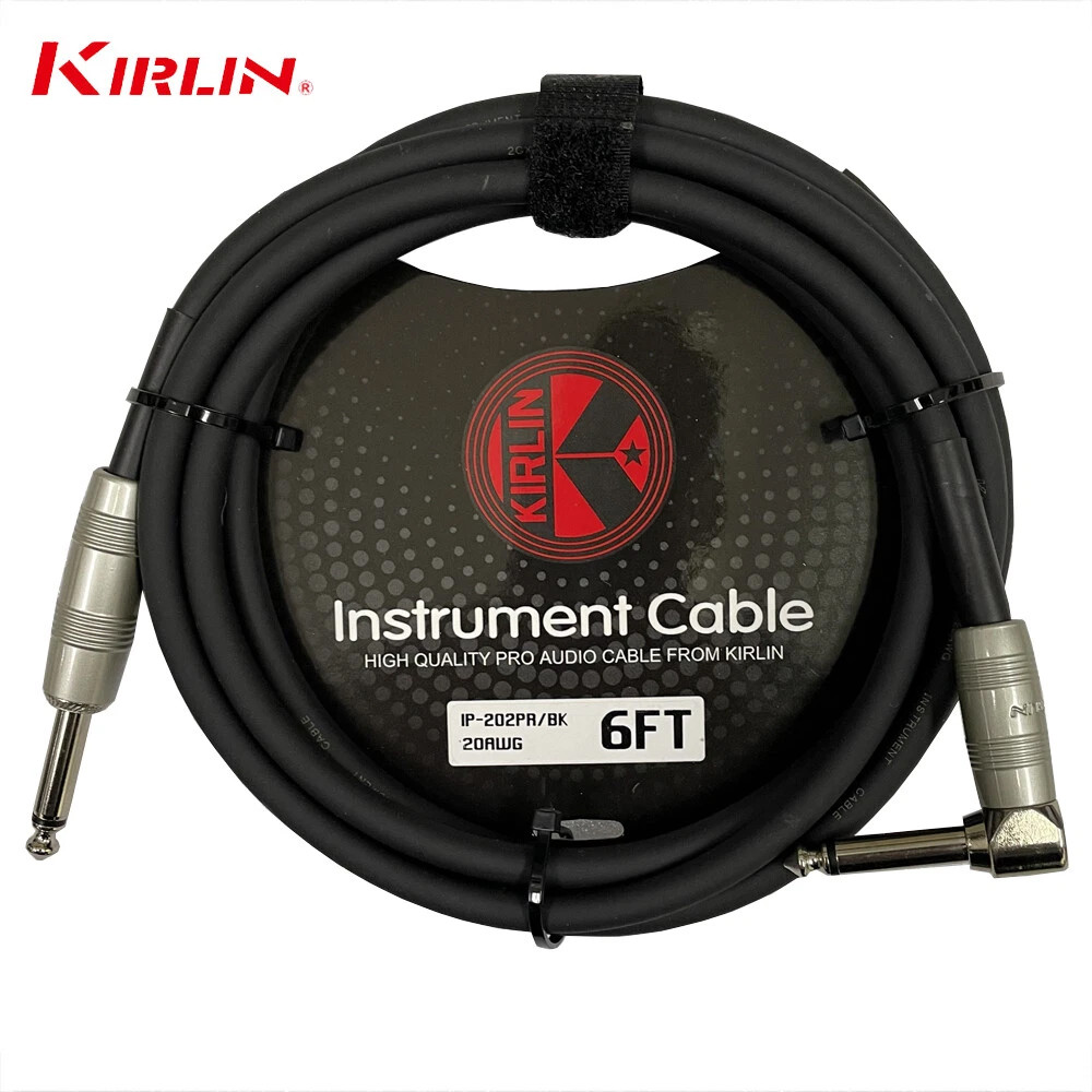 Kirlin Original Series 6FT 1/4" Straight To Right Instrument Cable ...