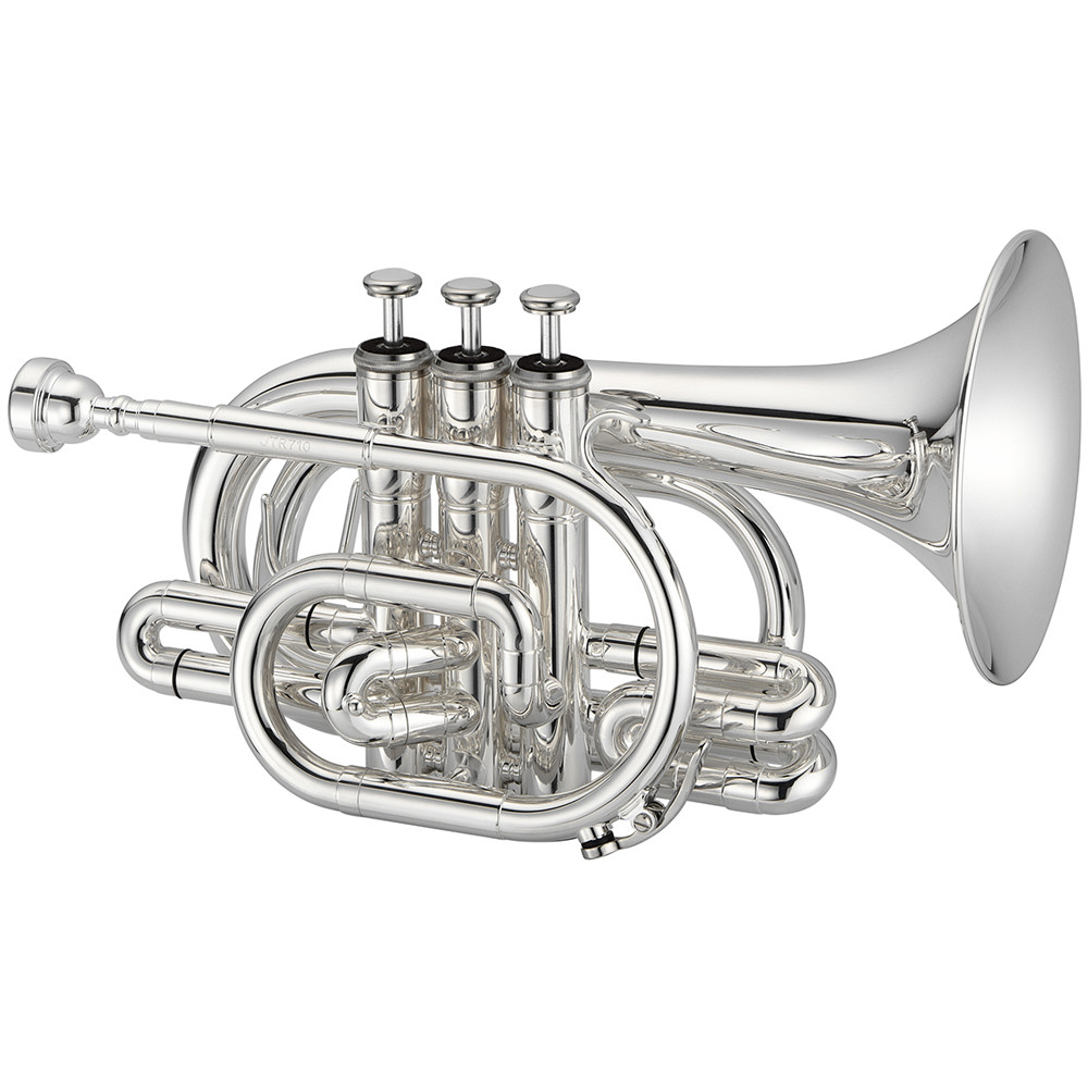Jupiter 700 Series JTR710S Key Of Bb Silver Plated Body Pocket Trumpet ...