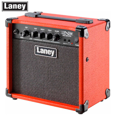 Laney LX Series 15W RMS 5" Driver Electric Bass Combo Amp Red LX15B-RED ...