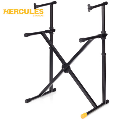 Hercules KS210B EZ-LOK Double X Durable Adjustable Keyboard Stand Black ...