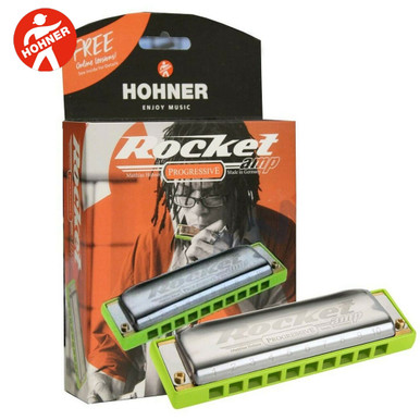 Hohner Rocket Amp Progressive Diatonic Harmonica - Key of C - M2015BX-C ...