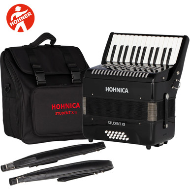 Hohner Hohnica STUXII Student XII 26 Key Piano Accordion With Gig Bag ...