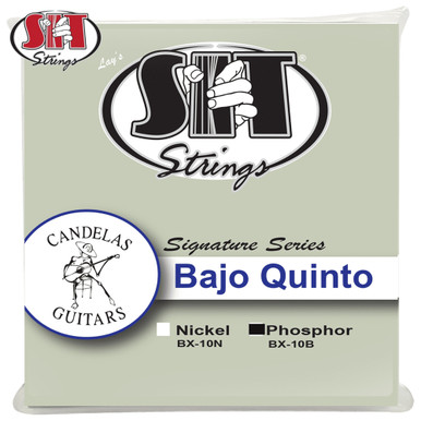 SIT BX-10B Phosphor Bronze 10-String Bajo Quinto Loop End Guitar ...