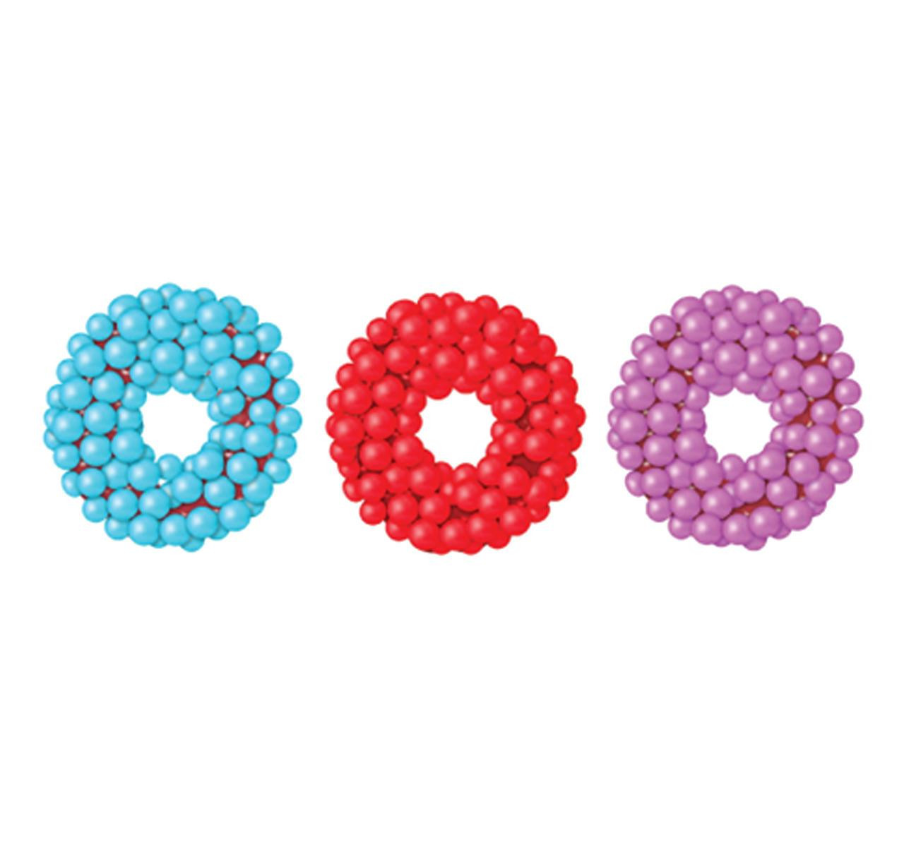 Cosmic Candy-Coated Gummy Rings 4/5lb