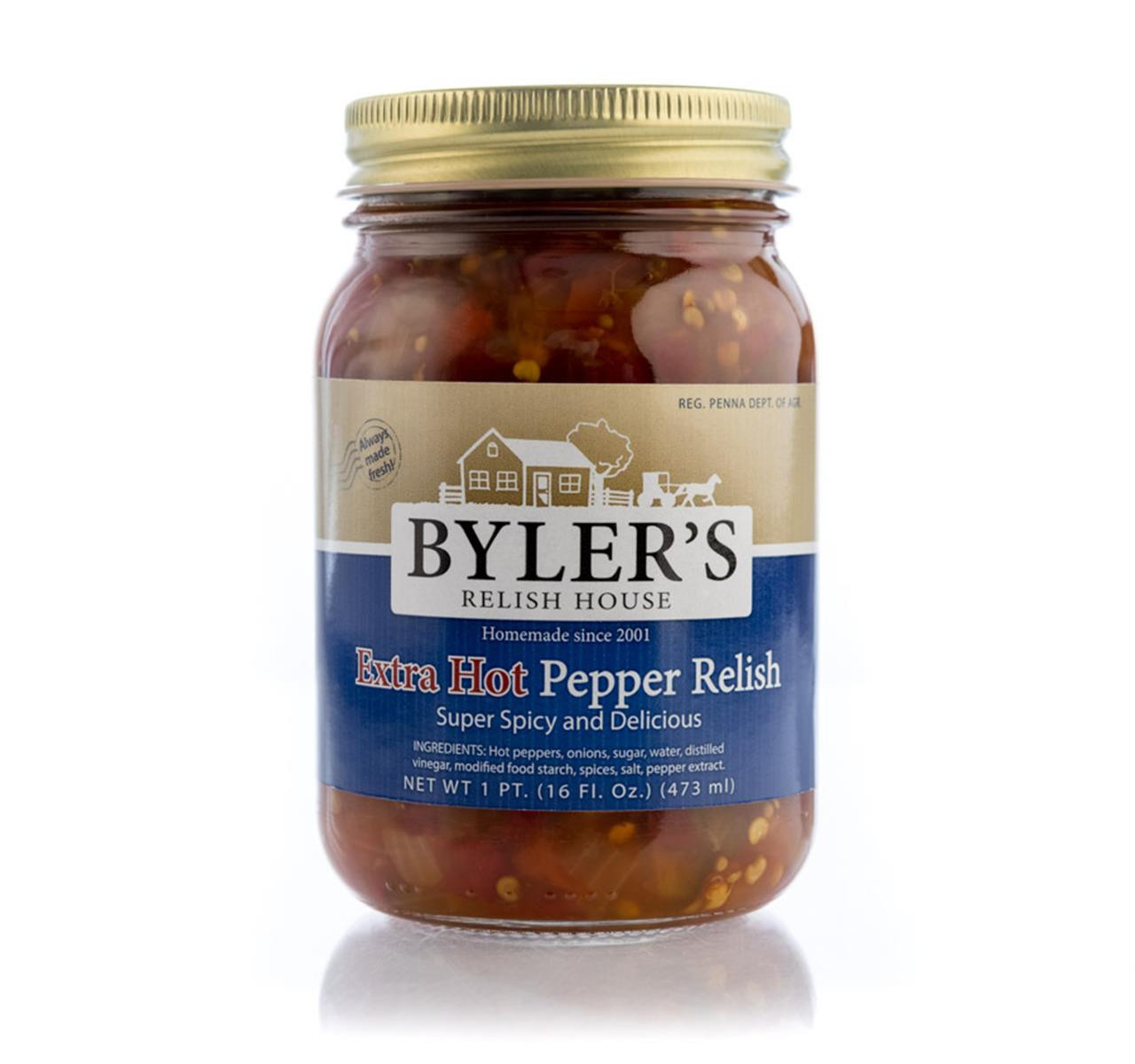 Extra Hot Pepper Relish 12/16oz