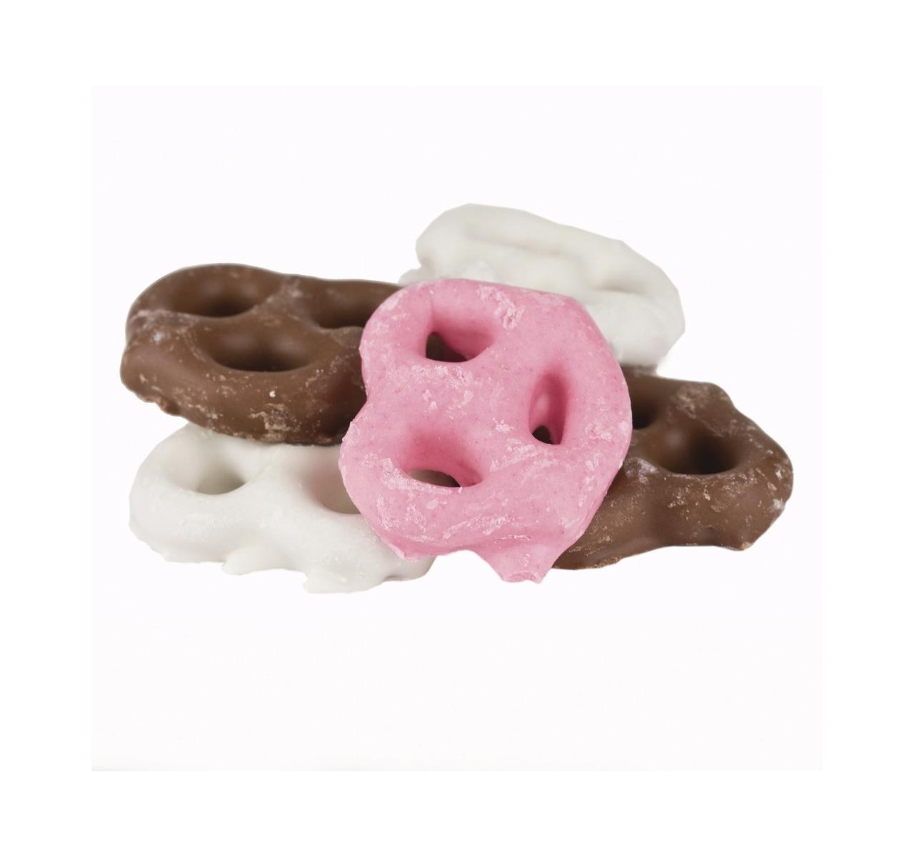 Neapolitan Coated Mini Pretzels 15lb