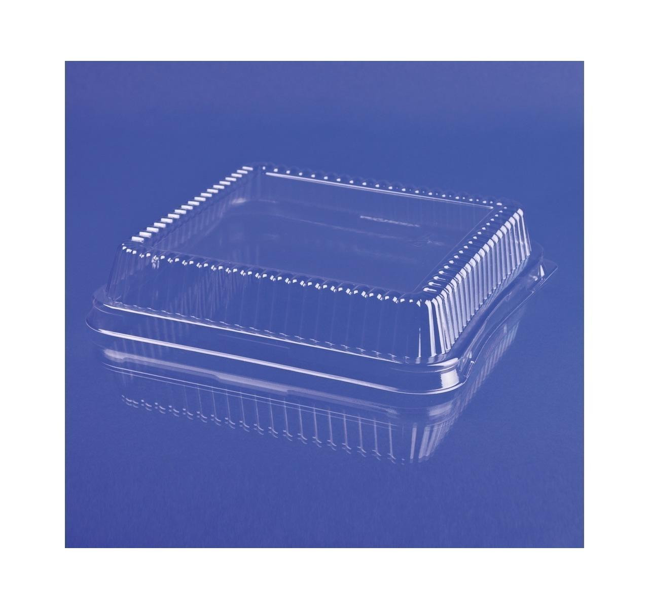 8" Square Dome Lid 500ct