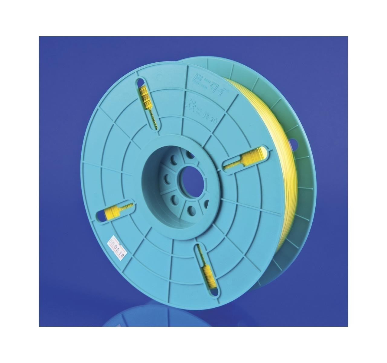 Spool Paper/Plastic, Yellow 2500'