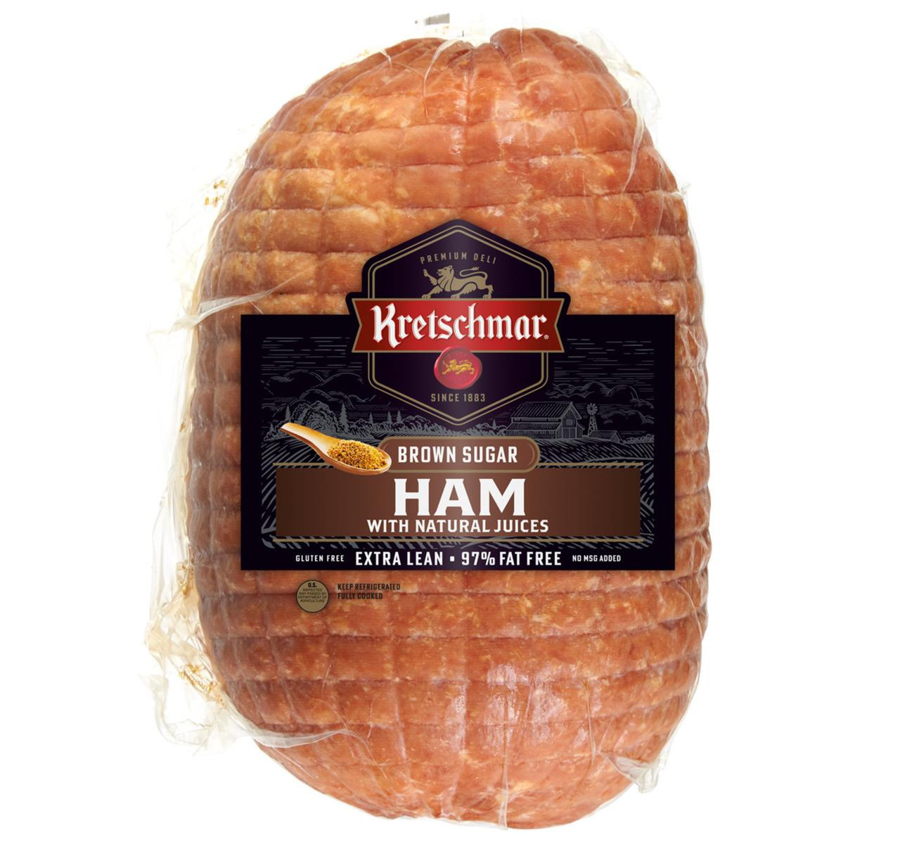 Brown Sugar Ham Extra Lean 2/6lb
