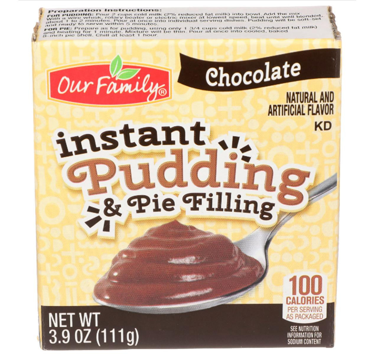 Instant Chocolate Pudding 24/3.9oz