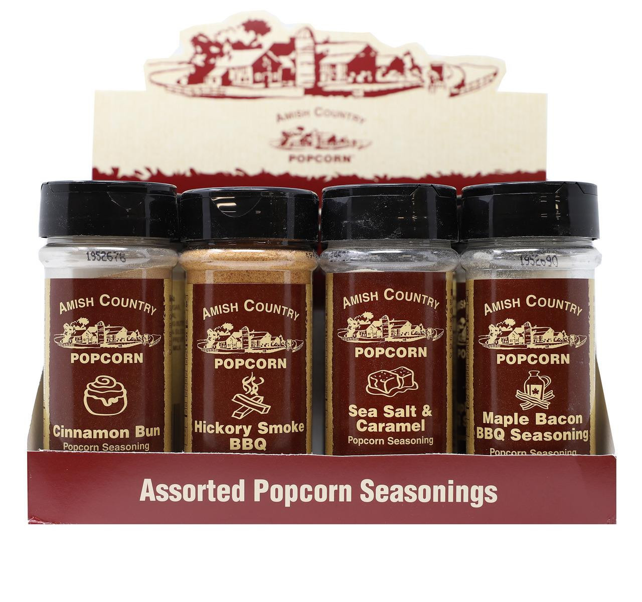 Sweet & Salty Popcorn Seasonings Display 12ct