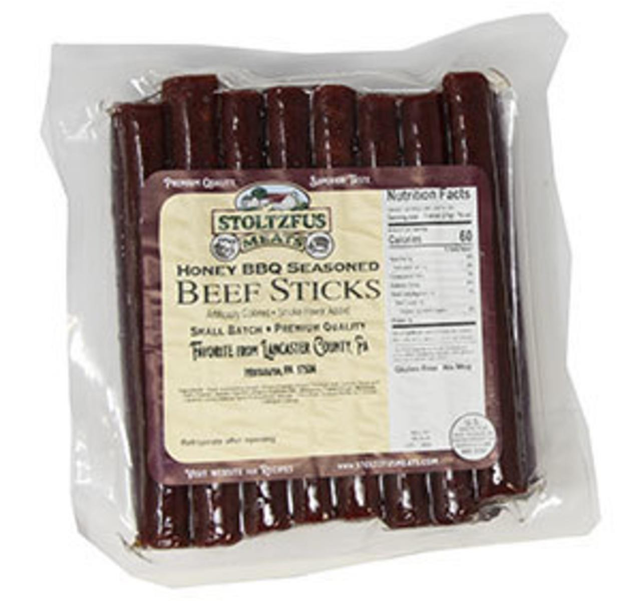 Honey BBQ Seasoned Beef Sticks 8/1.25lb