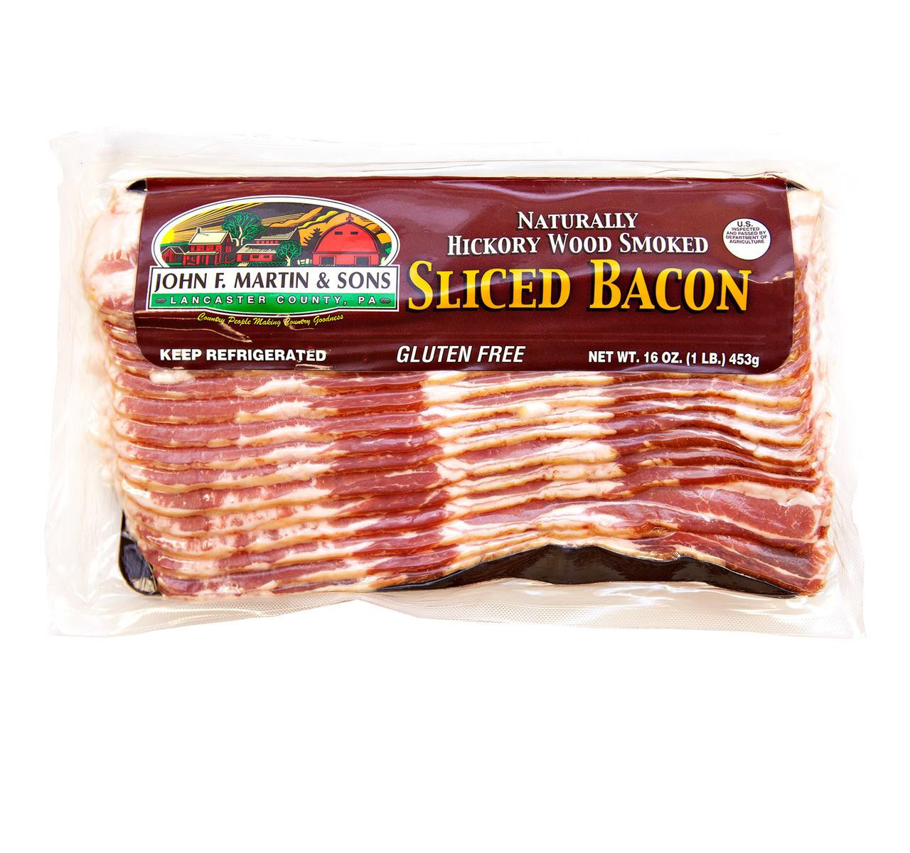 Hickory Wood Smoked Sliced Bacon 12/1lb