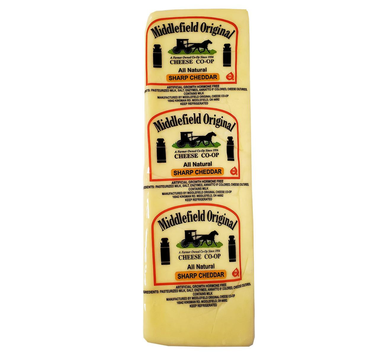 Sharp White Cheddar Cheese 2/5lb