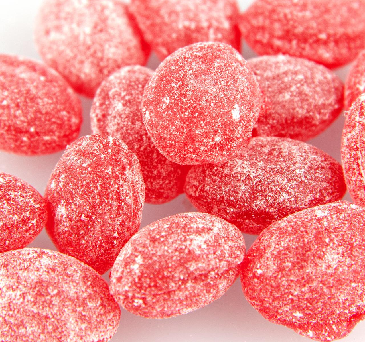 Sanded Raspberry Drops 24/6oz