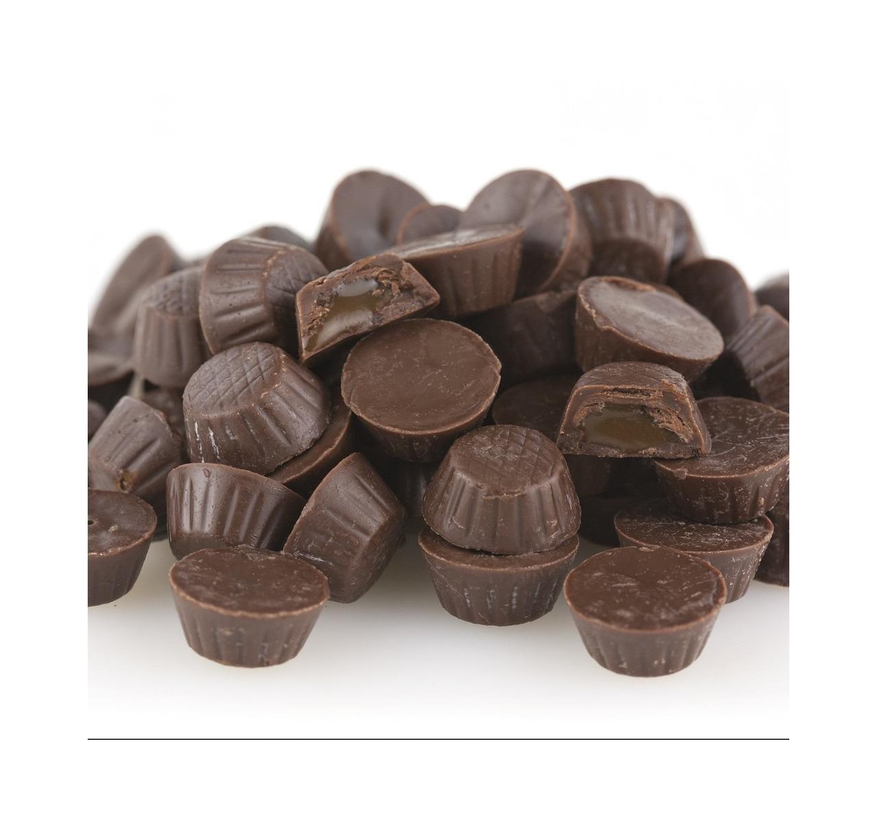 Mini Milk Chocolate Flavored Caramel Cups 10lb