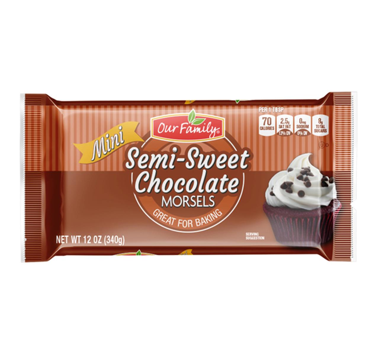 Mini Semi-Sweet Chocolate Morsels 12/12oz
