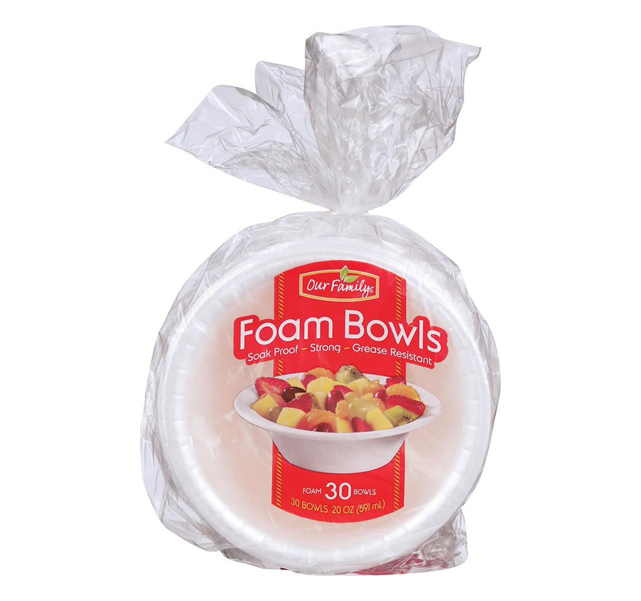 Foam Bowls 20oz 12/30ct