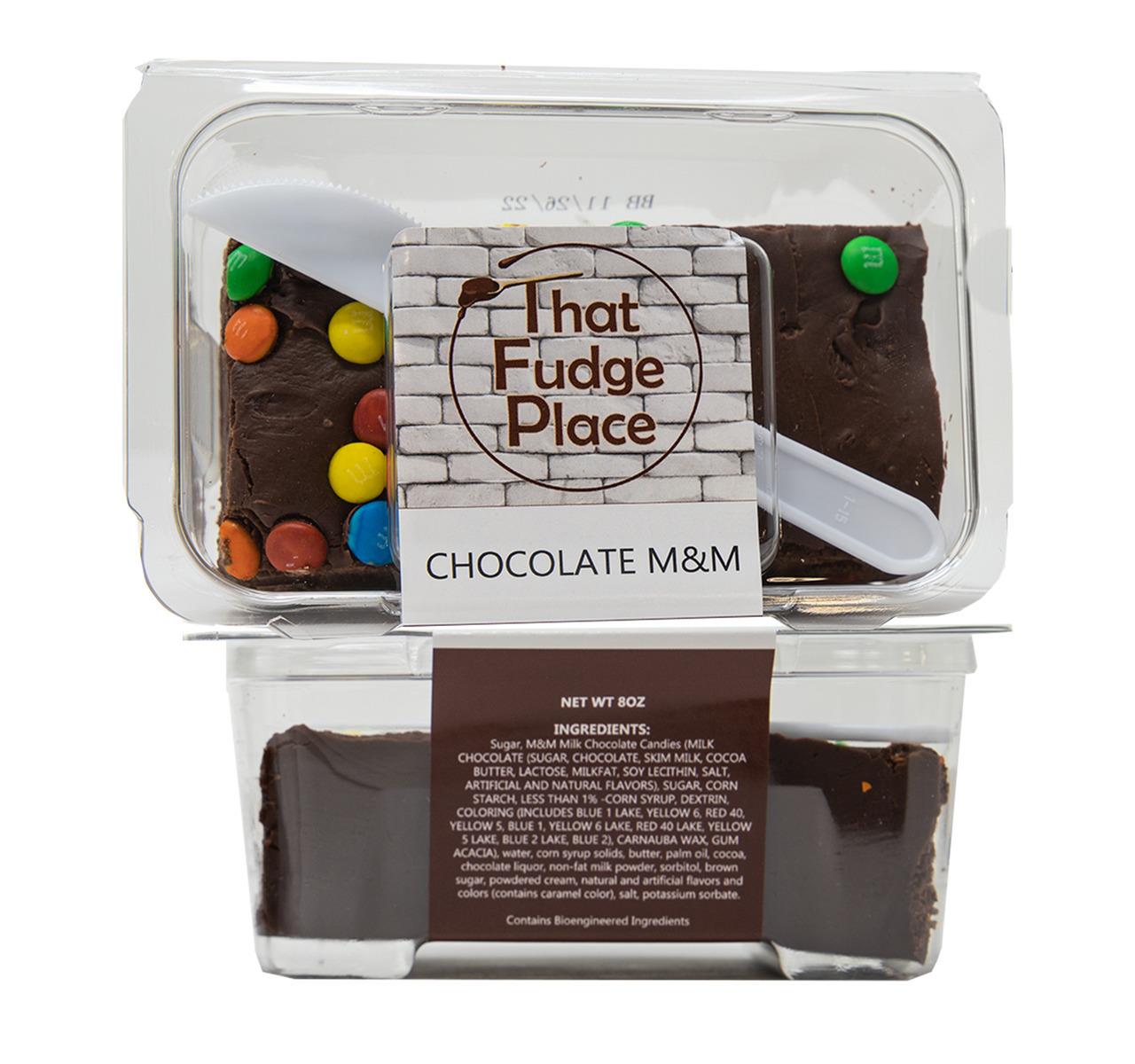 Chocolate M&M Fudge 12/8oz