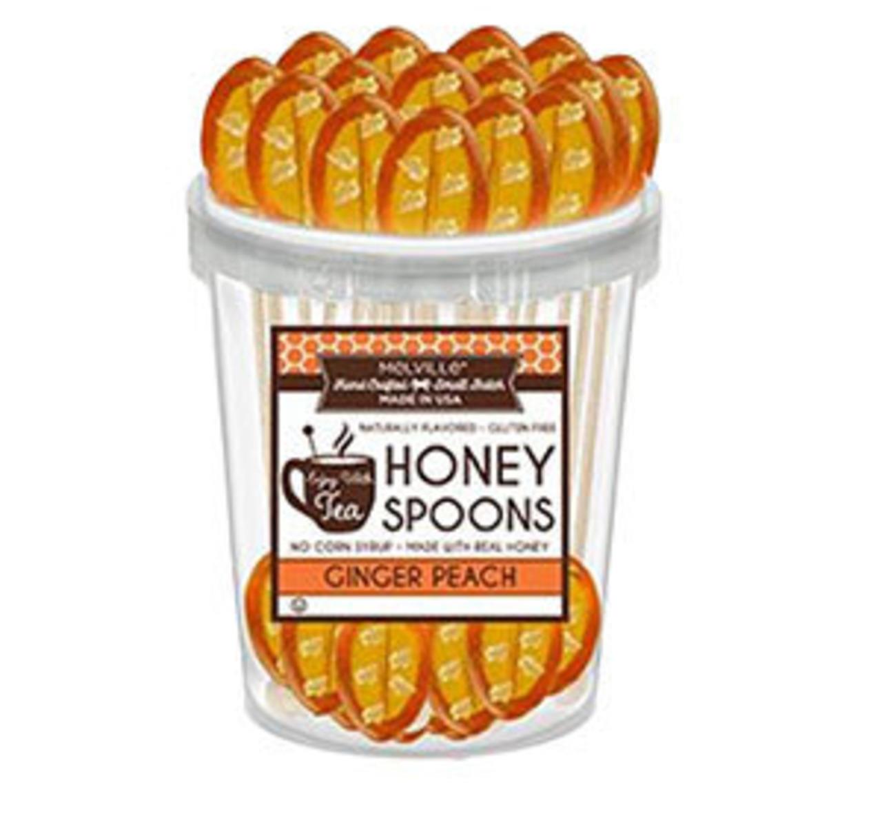 Ginger Peach Honey Spoons Tub 1/30ct