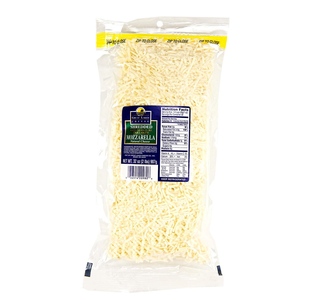 Shredded Mozzarella Cheese 6/2lb