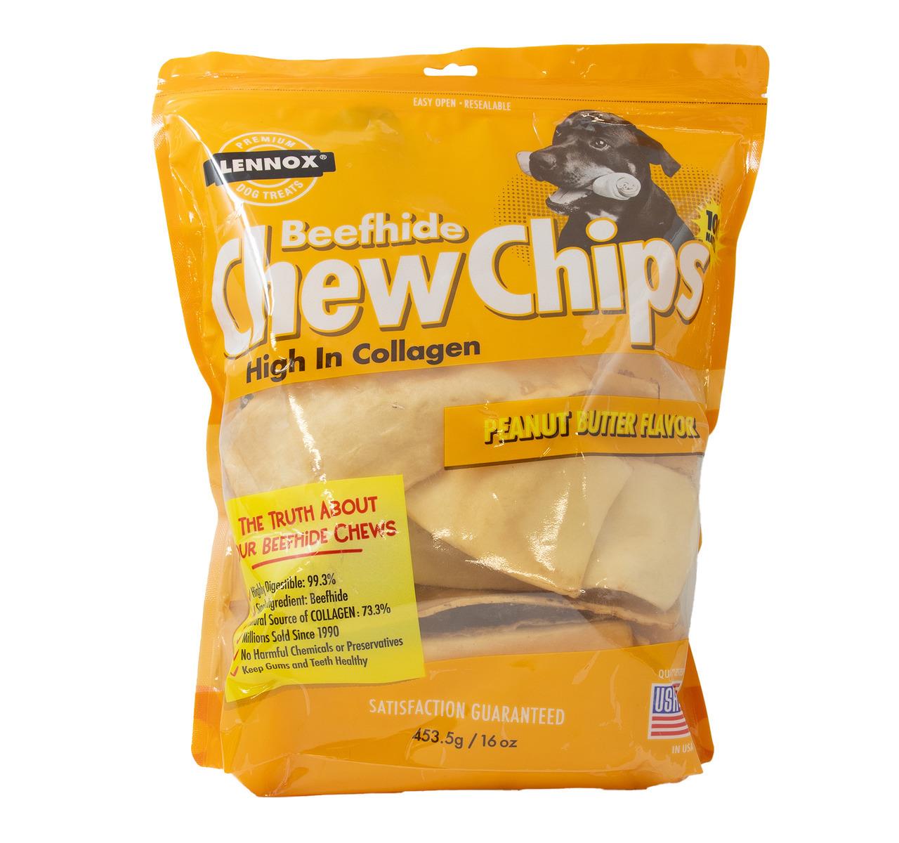 Peanut Butter Beefhide Chew Chips 15/16oz
